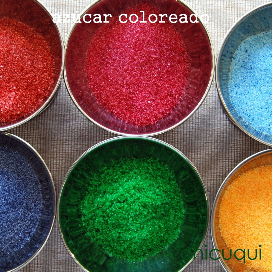 Cómo hacer azúcar coloreado o sanding sugar – chicuqui