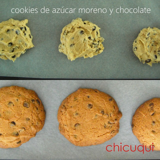 Cookies de azúcar moreno y chocolate – chicuqui